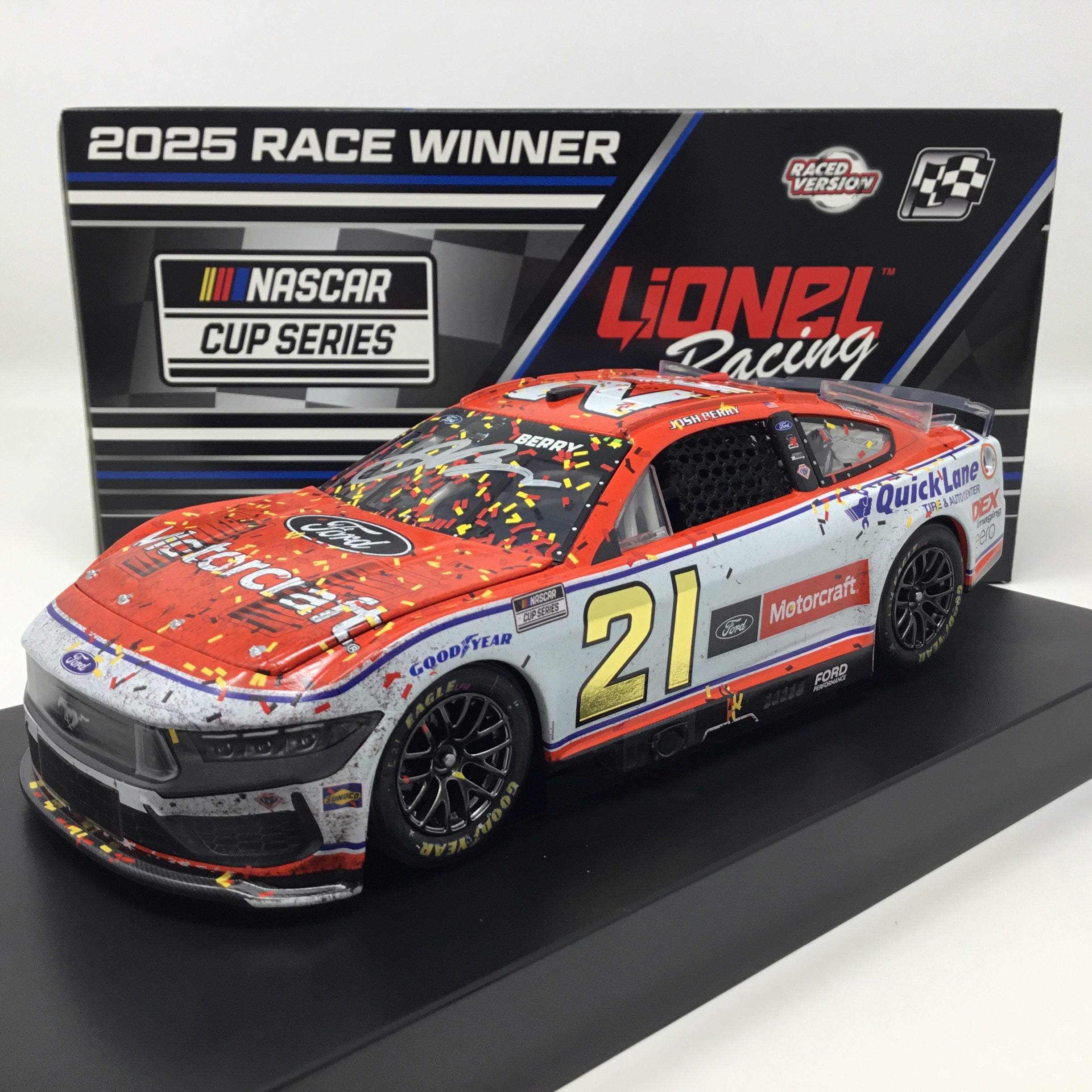 Josh Berry 2025 Motorcraft Las Vegas Race Win Foil Number Autographed 1 ...