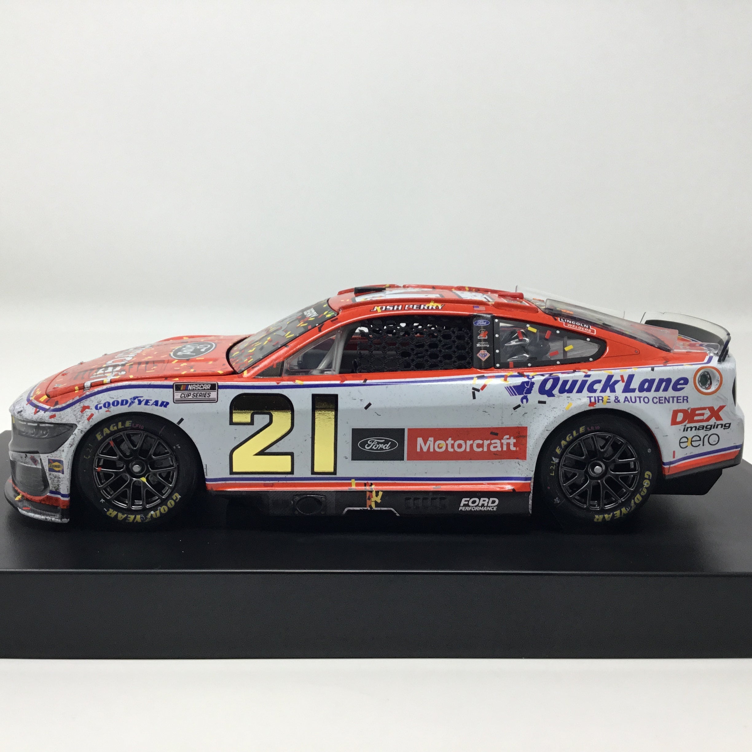 Josh Berry 2025 Motorcraft Las Vegas Race Win Foil Number Autographed 1 ...