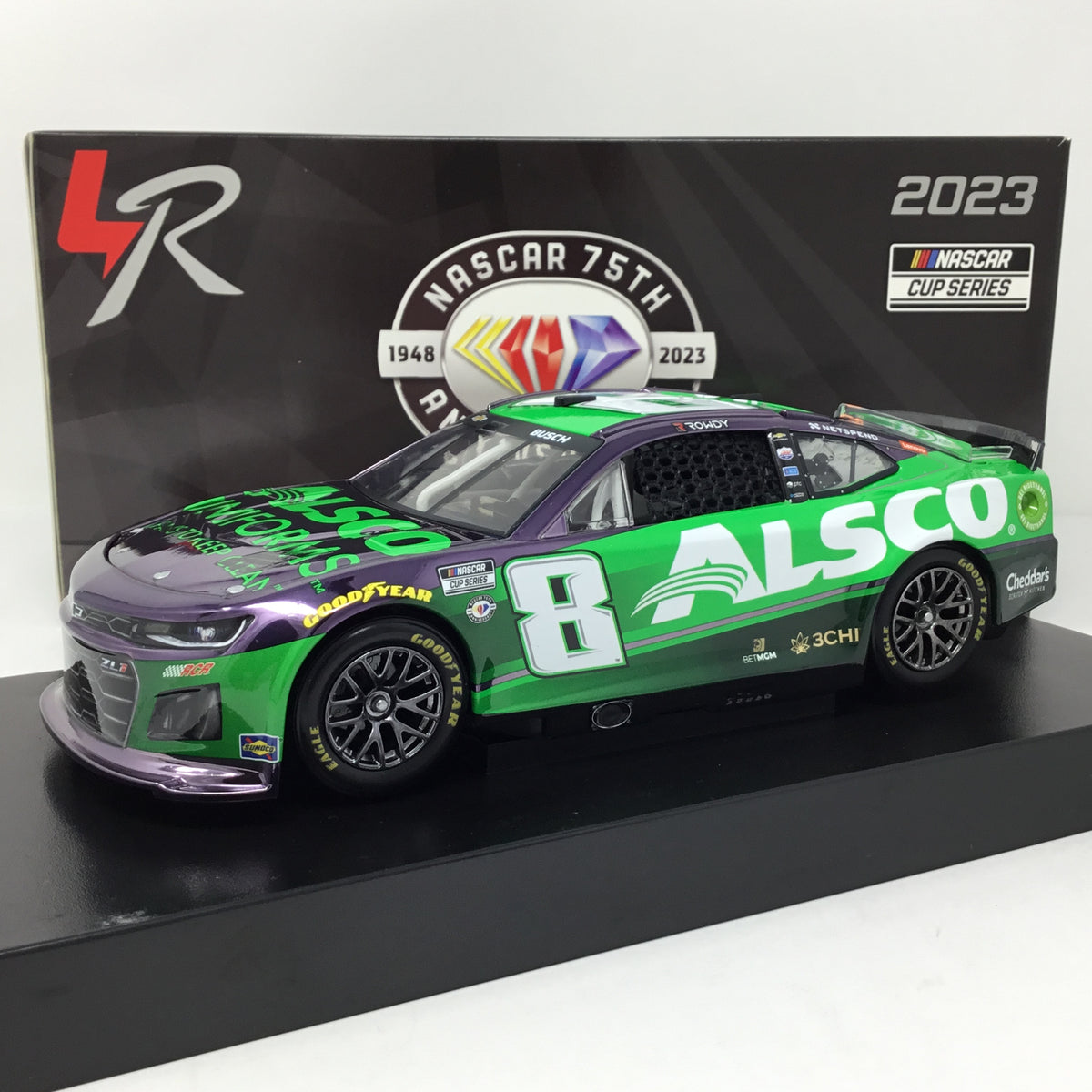 Kyle Busch 2023 Alsco 1:24 Color Chrome Diecast – Spoiler Diecast
