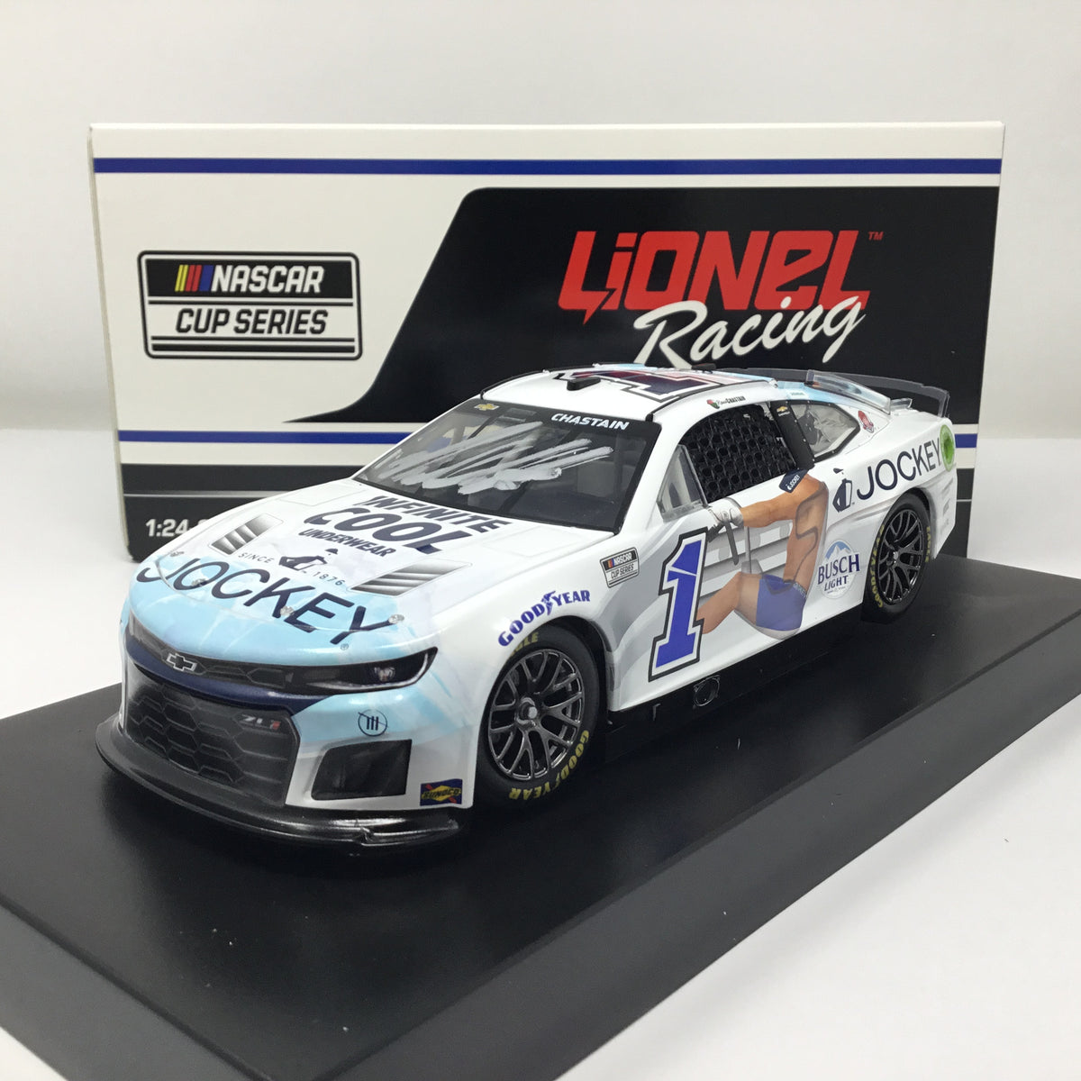 Ross Chastain 2024 Jockey Infinite Cool Foil Number 1:24 Autographed ...