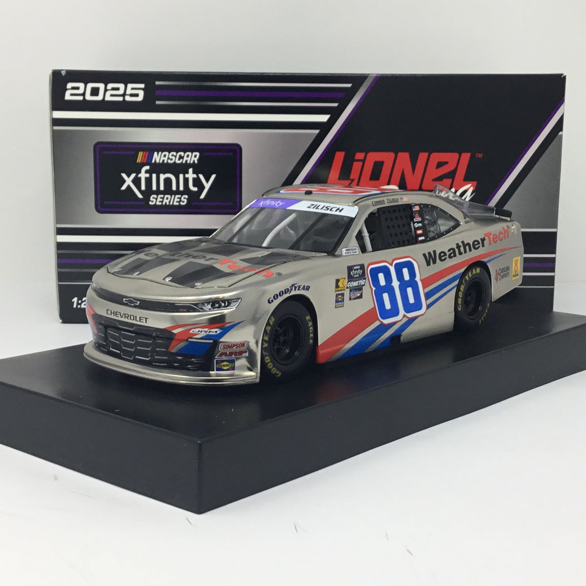 Connor Zilisch 2025 WeatherTech Foil Number 1:24 Color Chrome Diecast ...